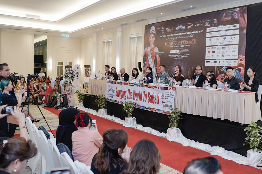 MTI 2023 : Press Conference at The Palace Hotel KK – Miss Tourism International